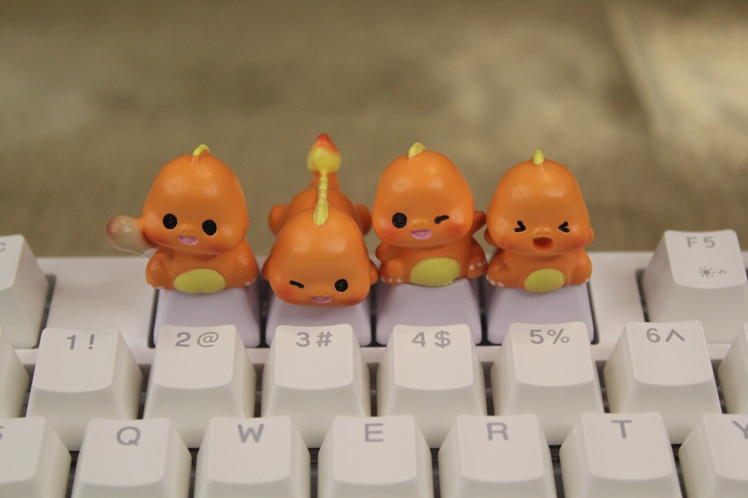 Kawaii Poke Character Keycaps, Animal Keycaps, Cartoon Game Character ...
