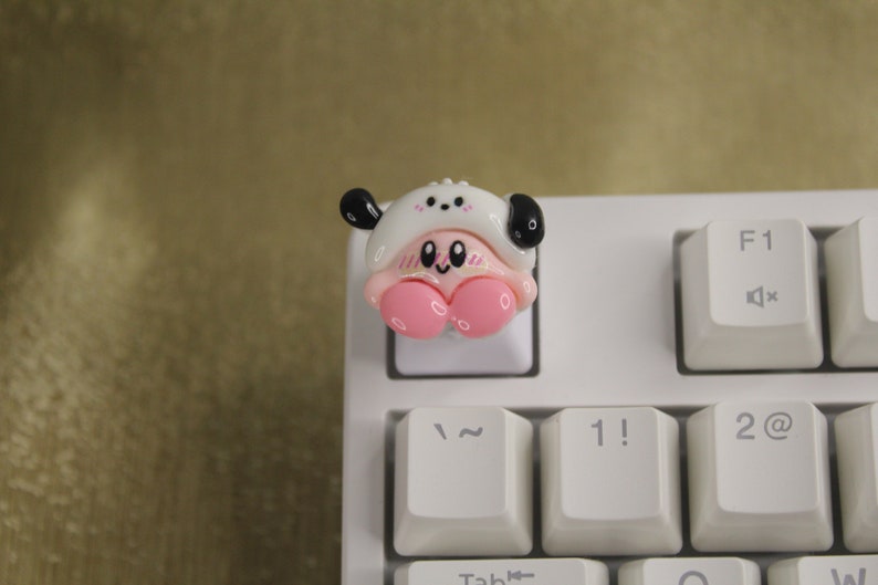 Pink Character Keycap, Cartoon Character Keycap, Kirb Keycap - 1 Pc - Etsy