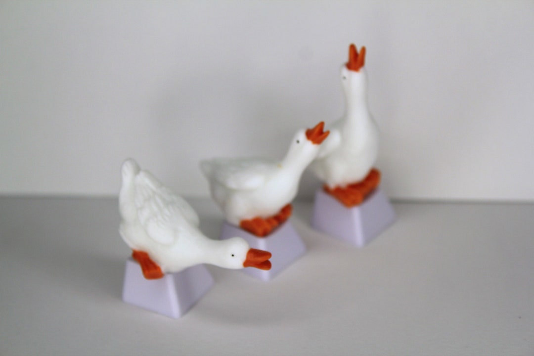 Kawaii Duck Character Keycaps, Goose Keycap, Animal Keycaps, Cute ...