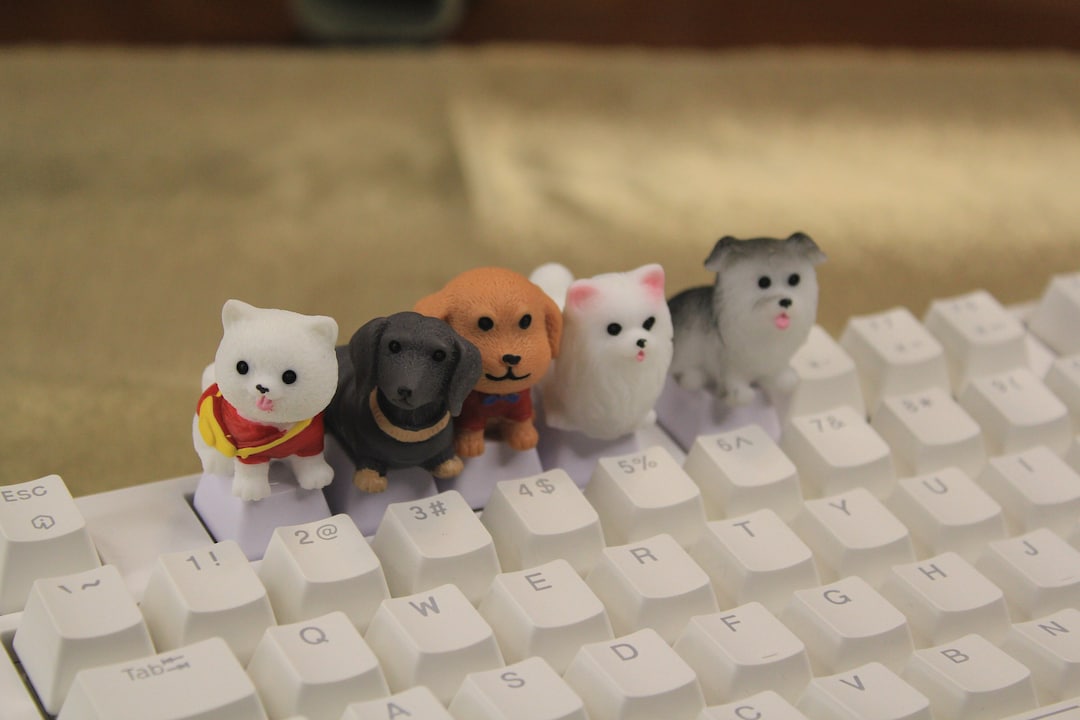 Kawaii Choose Your Dog Keycaps, Pomeranian Keycaps, Maltese Keycap ...