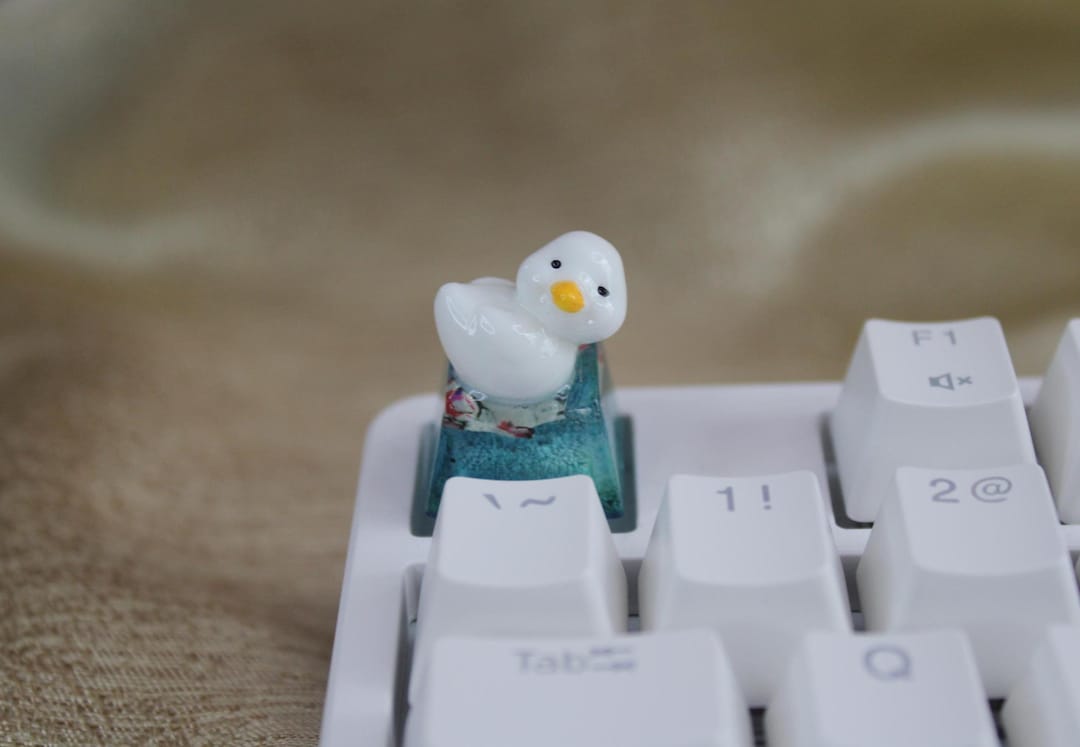 Handmade Resin Duck Keycap, Goose Keycap, Animal Keycaps, Cute Keycaps ...