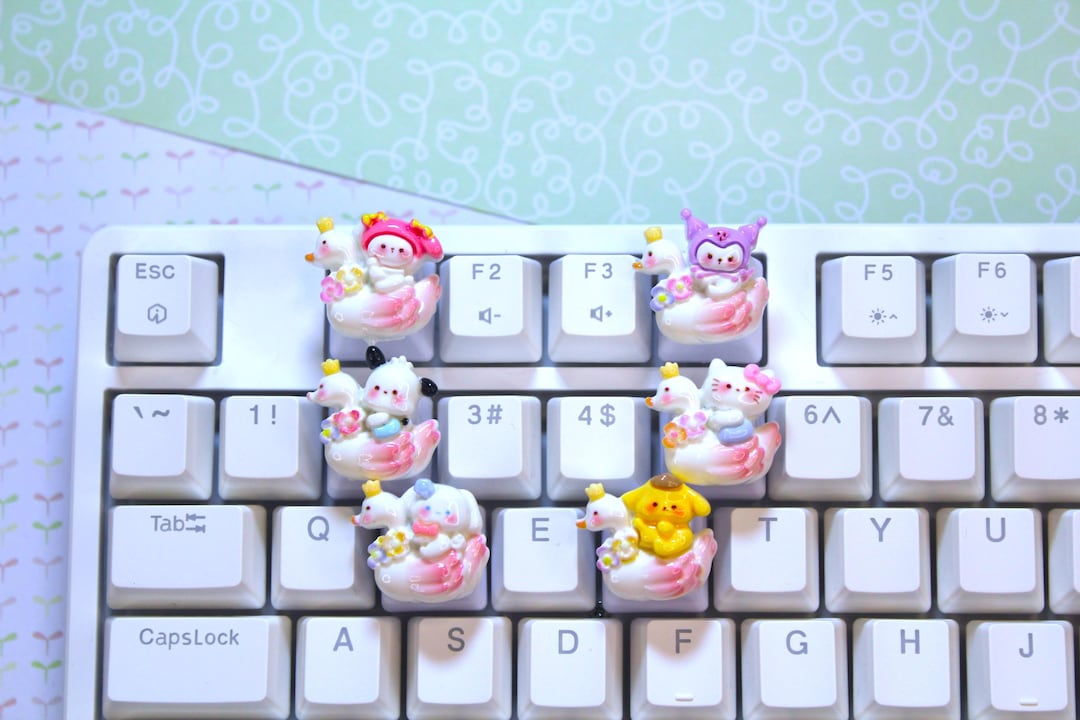 Kawaii Character Keycaps, Swan Keycaps, Animal Keycaps, Cute Keycaps ...