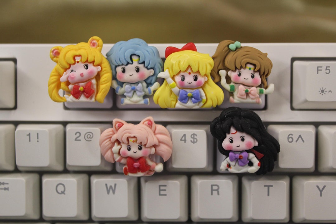 Kawaii Anime Inspired Keycaps, Sailor Keycaps, Moon Keycap, Cute ...