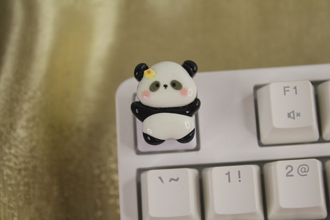Kawaii Bunny Character Keycaps, Flower Keycap, Panda Keycap, Cat Keycap ...