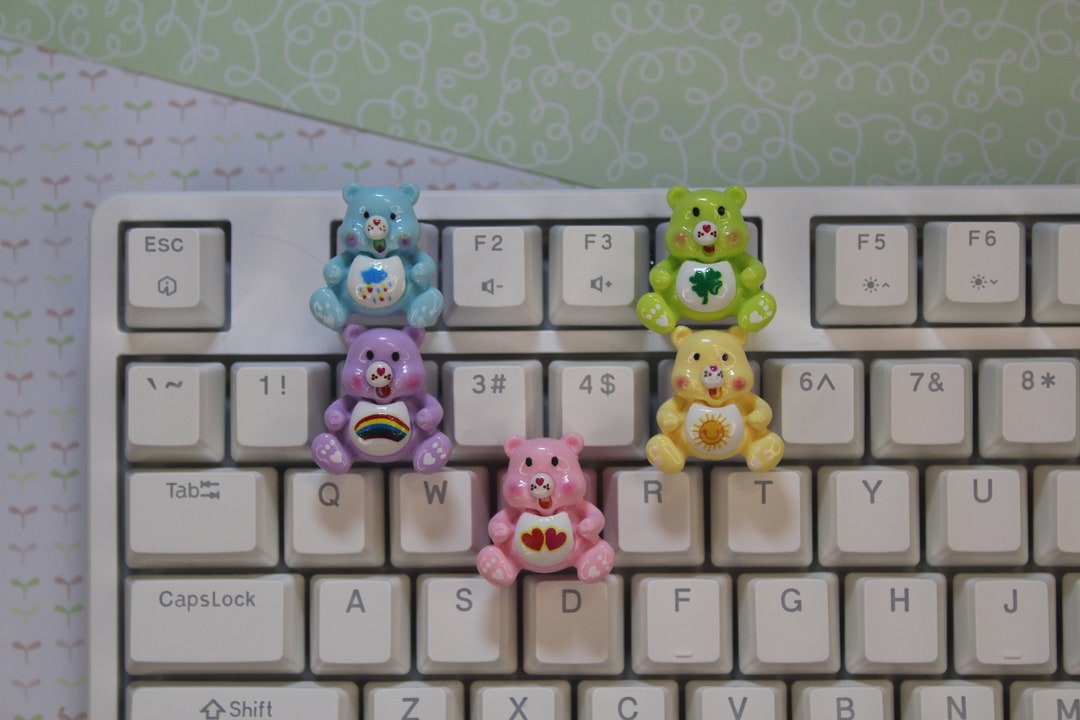Kawaii Bear Keycaps, Cartoon Bear Keycap, Cute Keycaps - 1pc - Etsy