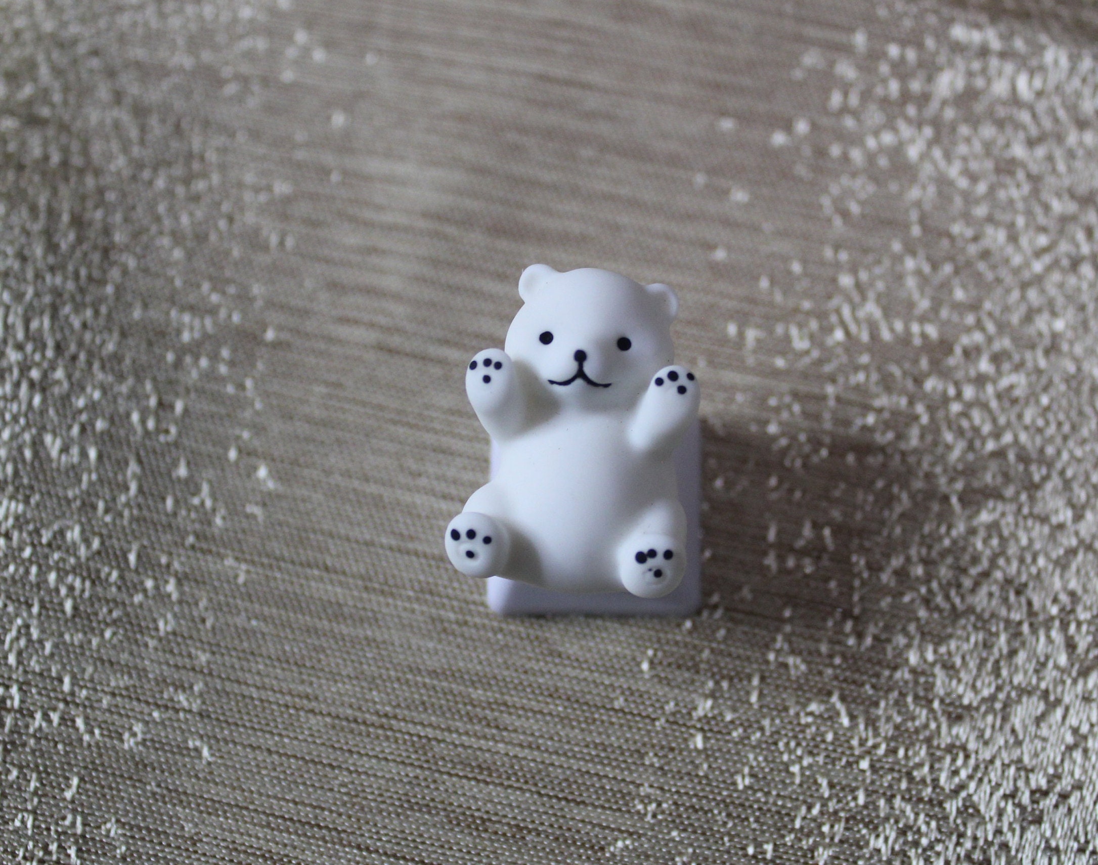 Kawaii Christmas Polar Bear Keycaps, Animal Keycaps, Cute Keycaps - 1pc ...