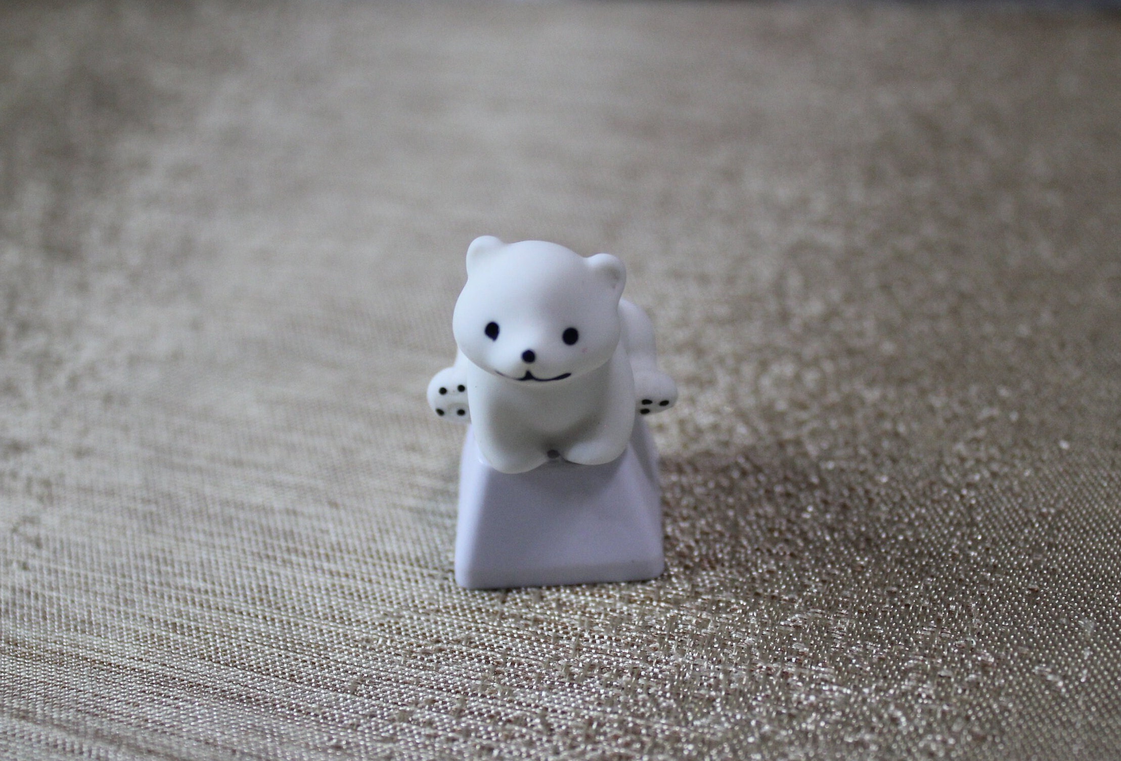 Kawaii Christmas Polar Bear Keycaps, Animal Keycaps, Cute Keycaps - 1pc ...