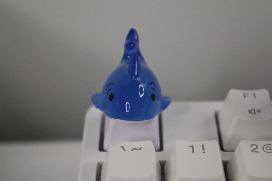 Kawaii Shark Character Keycaps, Aquatic Keycap, Ocean Keycap, Animal ...