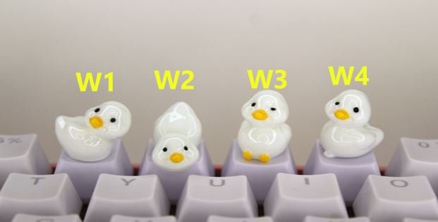 Kawaii Duck Character Keycaps, Goose Keycap, Animal Keycaps, Cute ...