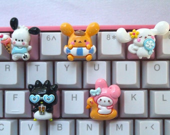 Kawaii Cat Character Keycaps Animal Keycaps Cute Keycaps - Etsy
