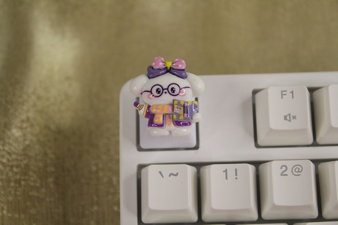 Kawaii Halloween Character Keycaps, Magic Keycap, Witch Keycap, Puppy ...