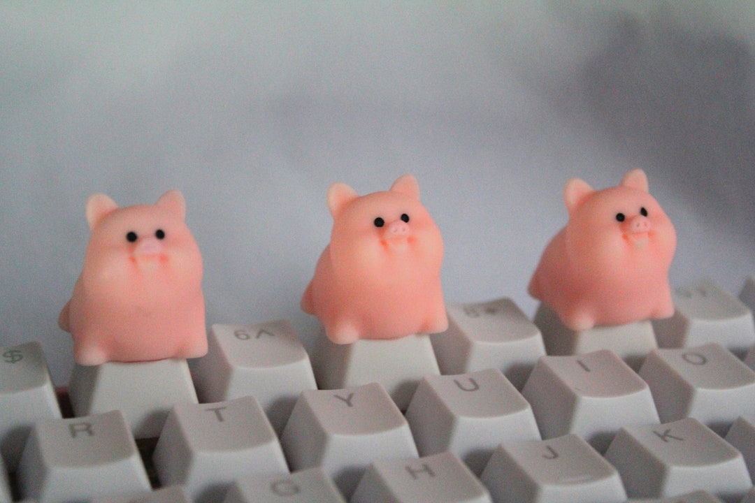 Kawaii Pig Character Keycaps Animal Keycaps Cute Keycaps - Etsy