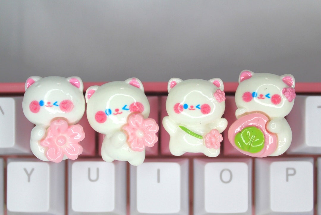 Kawaii Cat Character Keycaps Animal Keycaps Cute Keycaps - Etsy