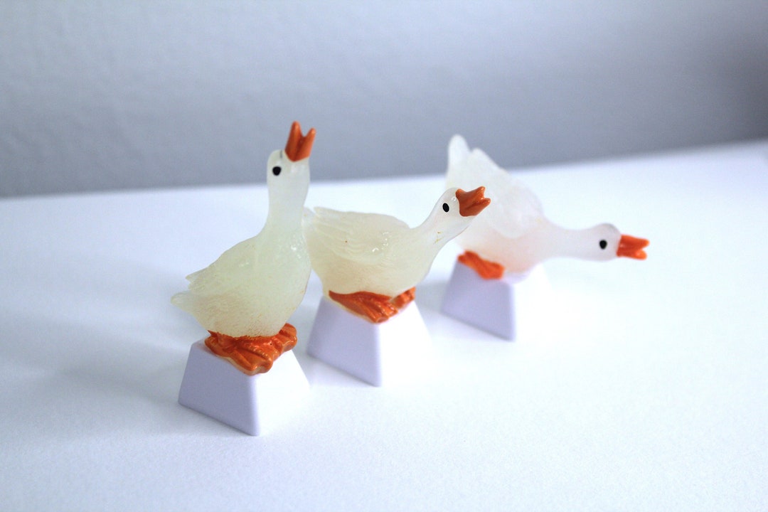 Kawaii Duck Character Keycaps, Goose Keycap, Animal Keycaps, Cute ...