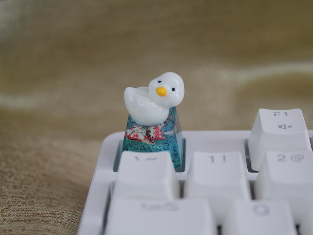 Handmade Resin Duck Keycap, Goose Keycap, Animal Keycaps, Cute Keycaps ...