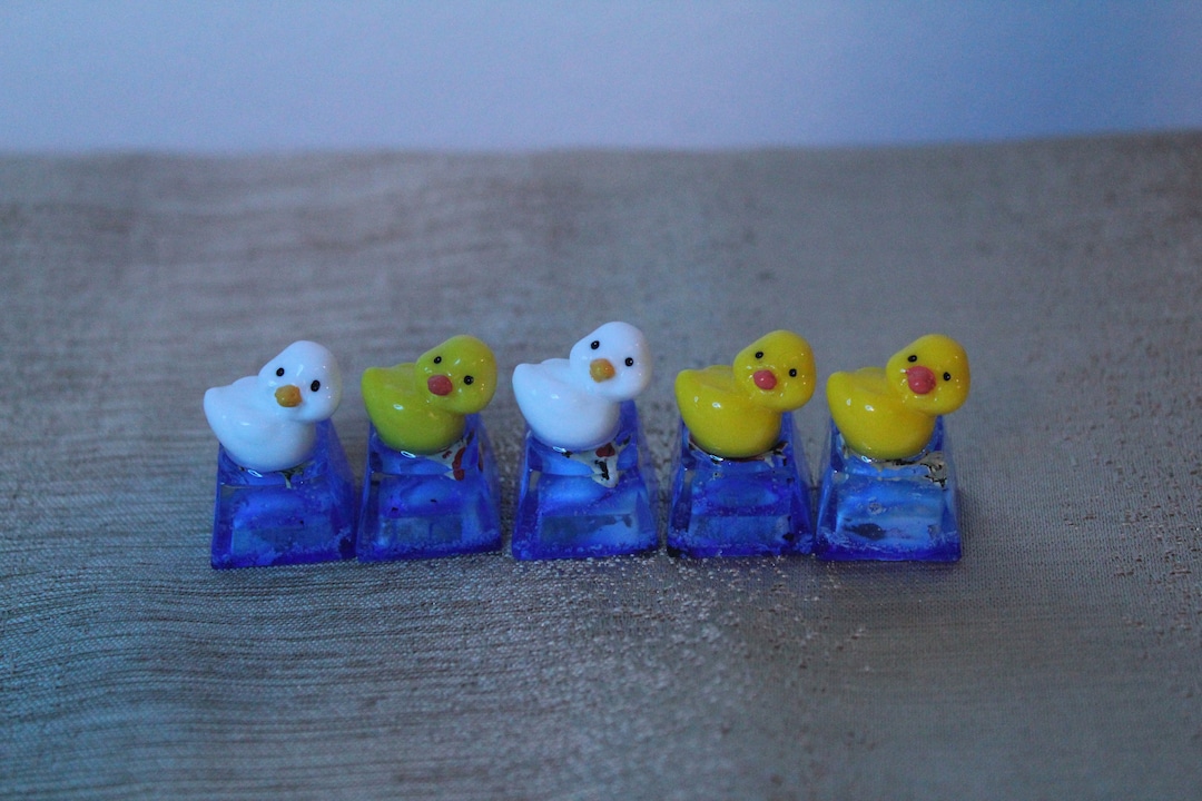 Kawaii Duck Character Keycaps, Goose Keycap, Animal Keycaps, Cute ...
