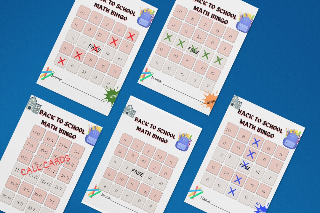 Math Bingo Grade 3 - Etsy