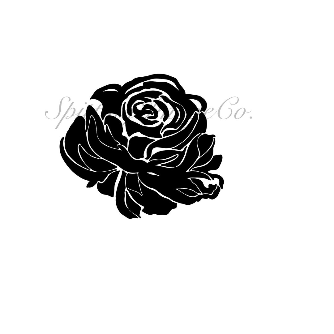 Rose SVG Digital Download (individual No. 1 of Rose Bundle) - Etsy