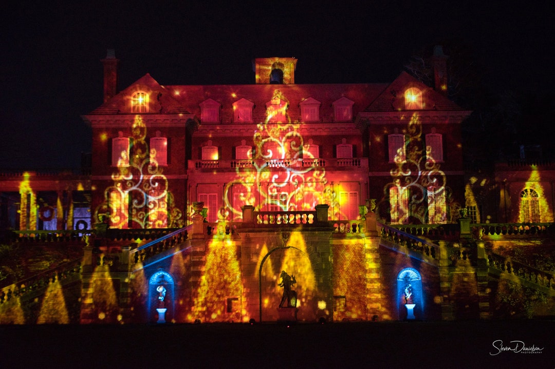 Phibbs Estate Light Projection Art Print: Old Westbury Gardens, NY - Etsy