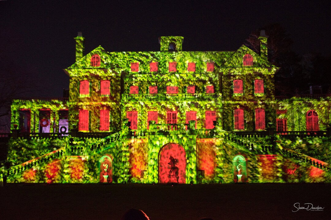 Phibbs Estate Holiday Light Projection Print: Old Westbury Gardens, NY ...