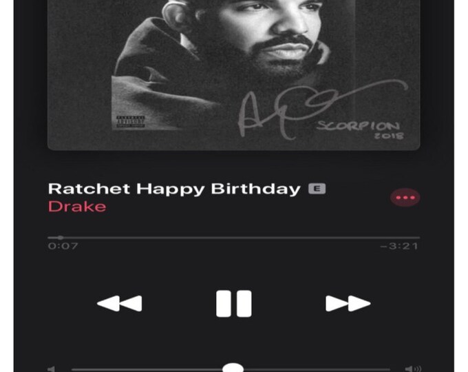 Drake Ratchet Happy Birthday Custom Edible Image Cake Topper - Etsy