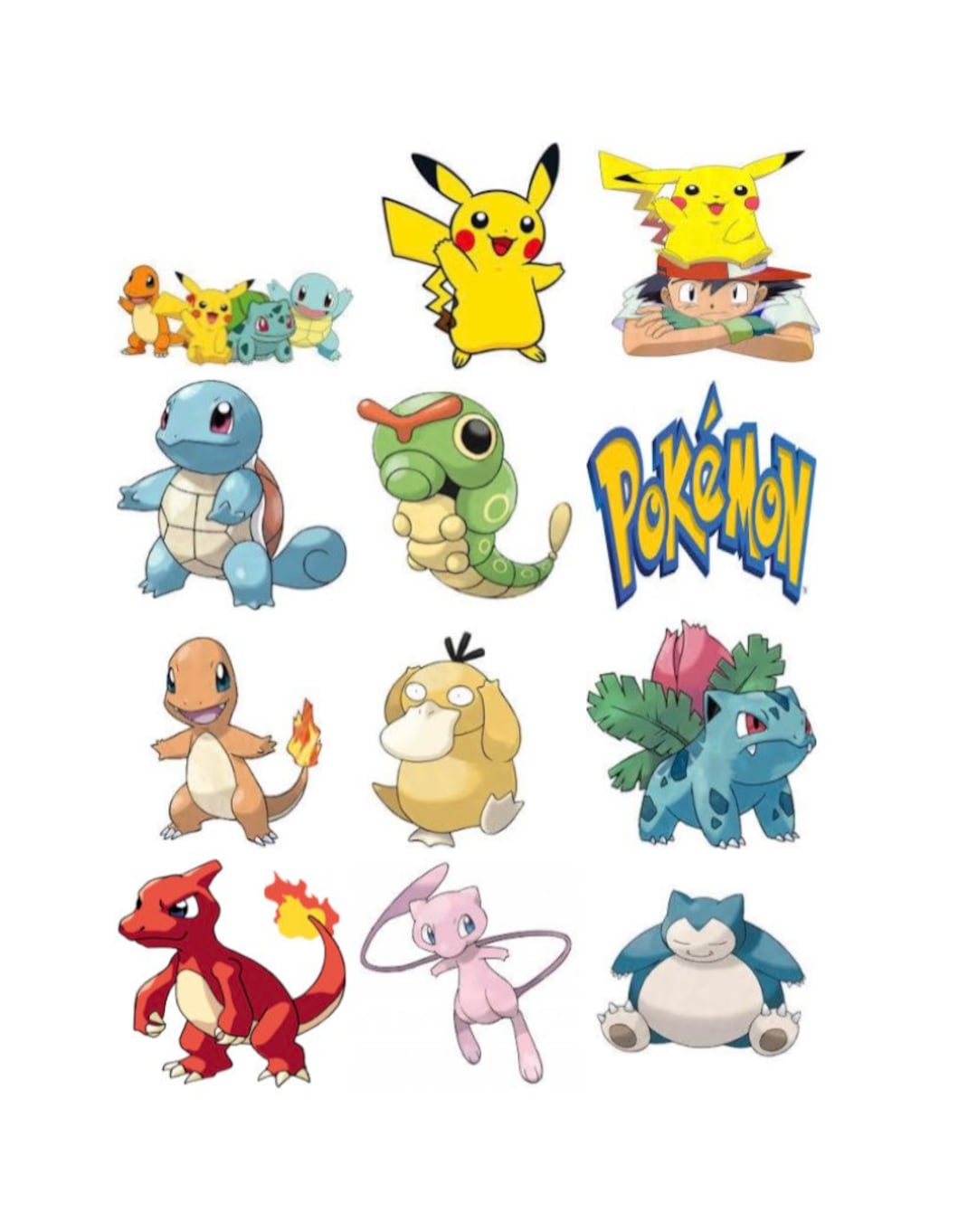 Pokemon Custom Edible Image Toppers - Etsy