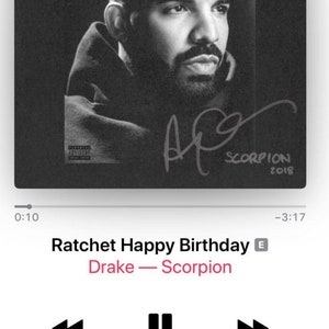 Drake Ratchet Happy Birthday Custom Edible Image Cake Topper - Etsy Israel