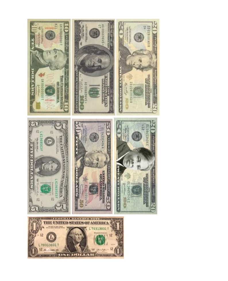 Dollar Bills Custom Edible Image Toppers - Etsy