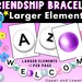 Larger Sized Elements | Friendship Bracelet Bulletin Board Kit ...