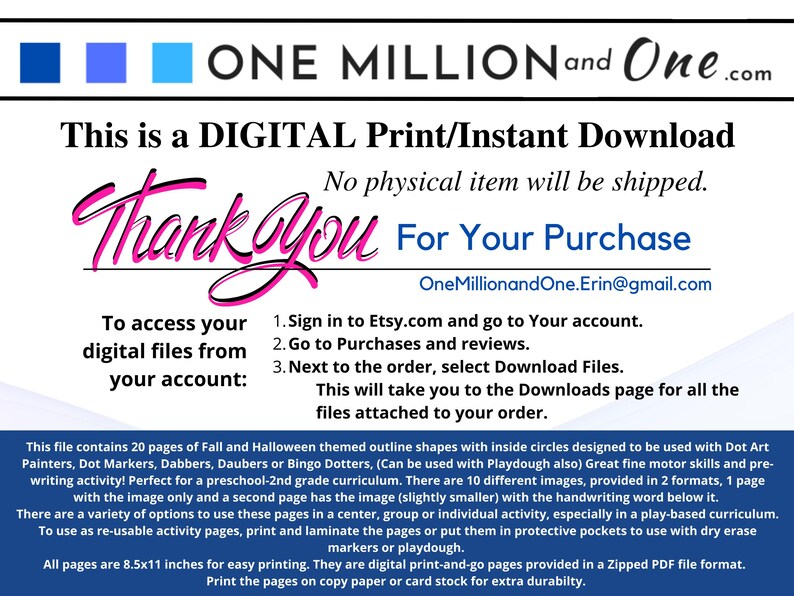 Dotter Activity Pages for Fall and Halloween-early Learners-dot Art ...