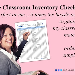 Classroom Inventory Checklist | Teacher Organization Tool | Printable ...