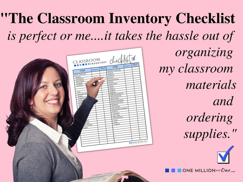 Classroom Inventory Checklist | Teacher Organization Tool | Printable ...