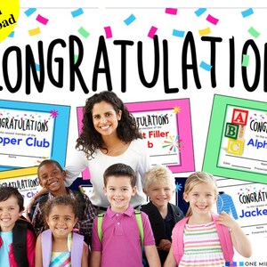 Student Certificates Congratulations Certificates Pre-k 1st Grade ...