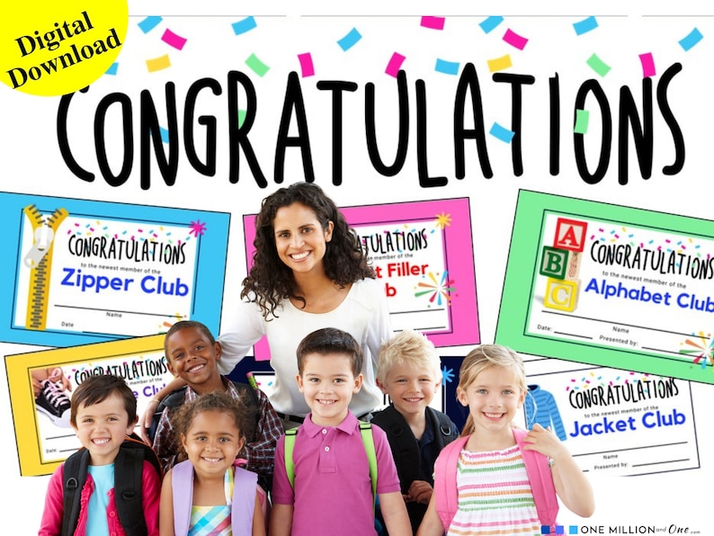 Student Certificates Congratulations Certificates Pre-k 1st Grade ...