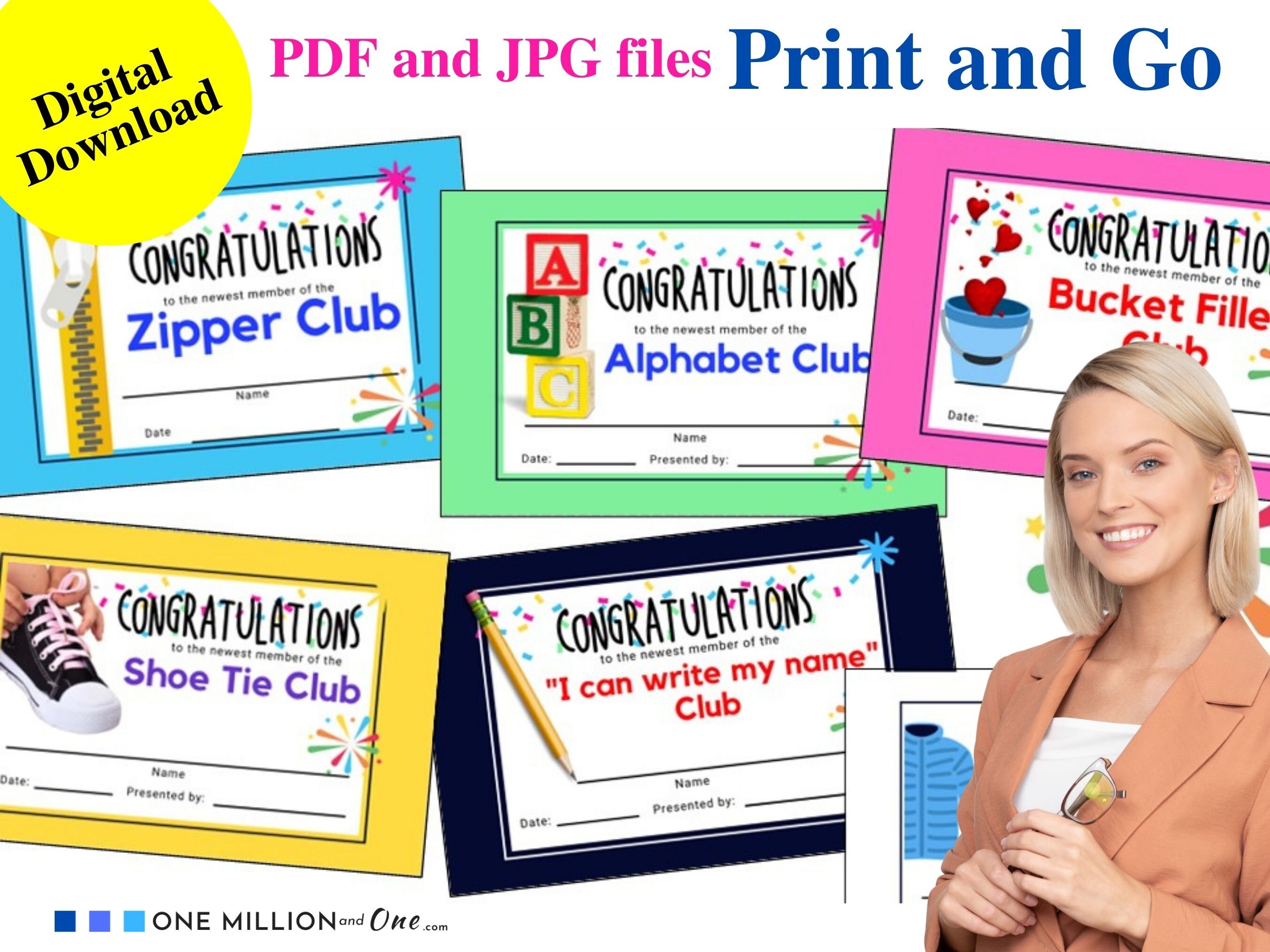 Student Certificates Congratulations Certificates Pre-k 1st Grade ...