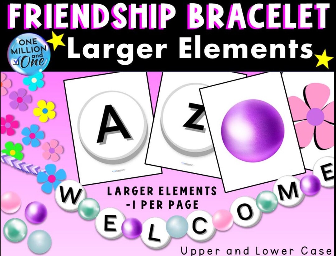 Larger Sized Elements | Friendship Bracelet Bulletin Board Kit ...