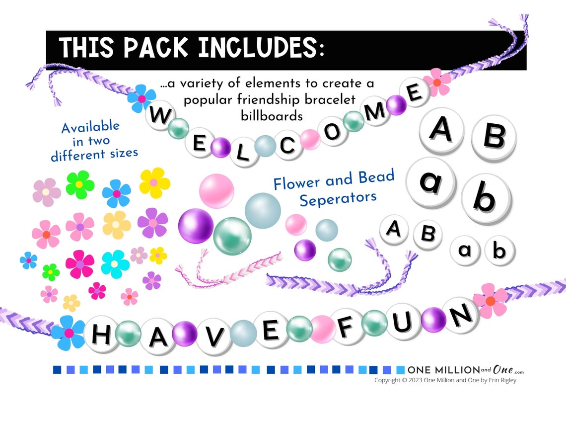 Friendship Bracelet Bulletin Board Set | Printable Classroom Decor ...