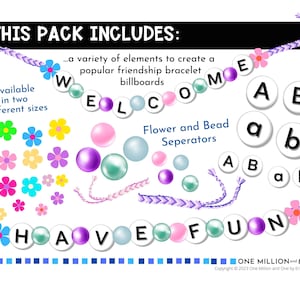 Friendship Bracelet Bulletin Board Set | Printable Classroom Decor ...