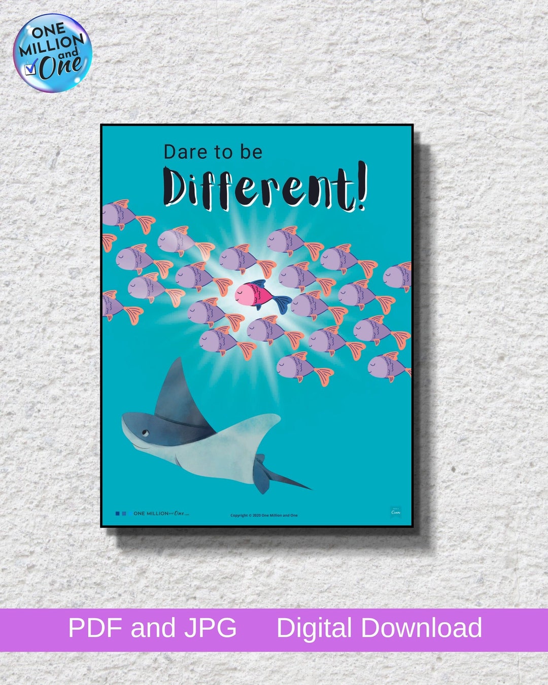 Dare to Be Different - Inspirational Printable Wall Art | Digital ...