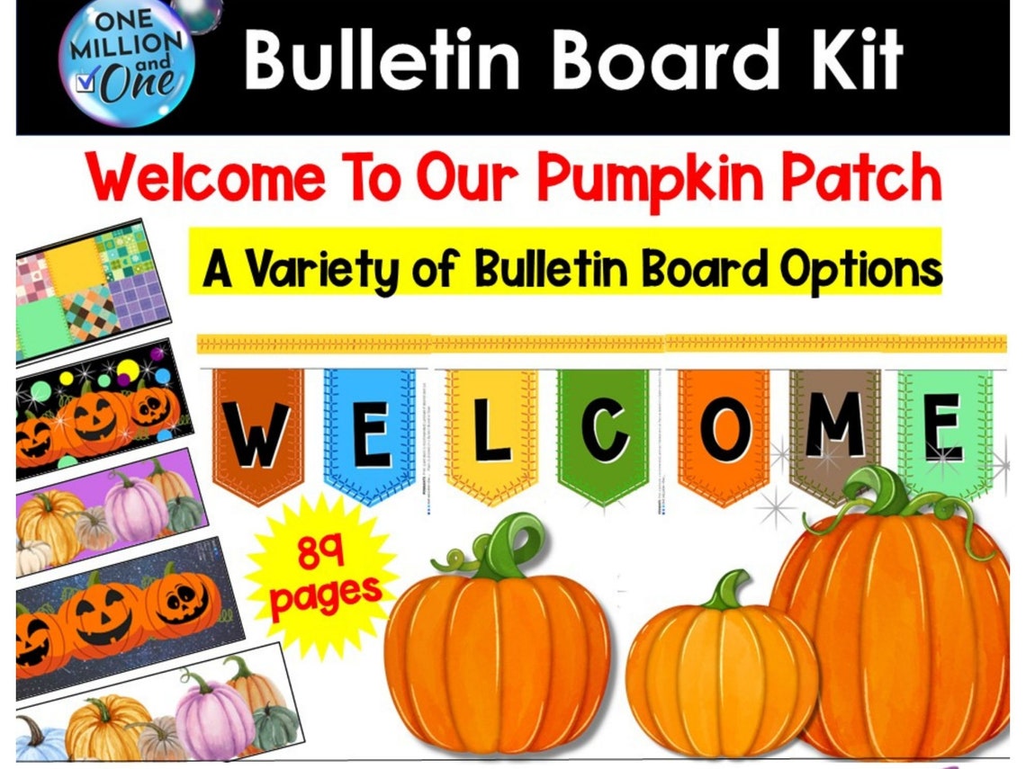Bulletin Board Kit Fall Theme Welcome to Our Pumpkin Patch Bulletin ...