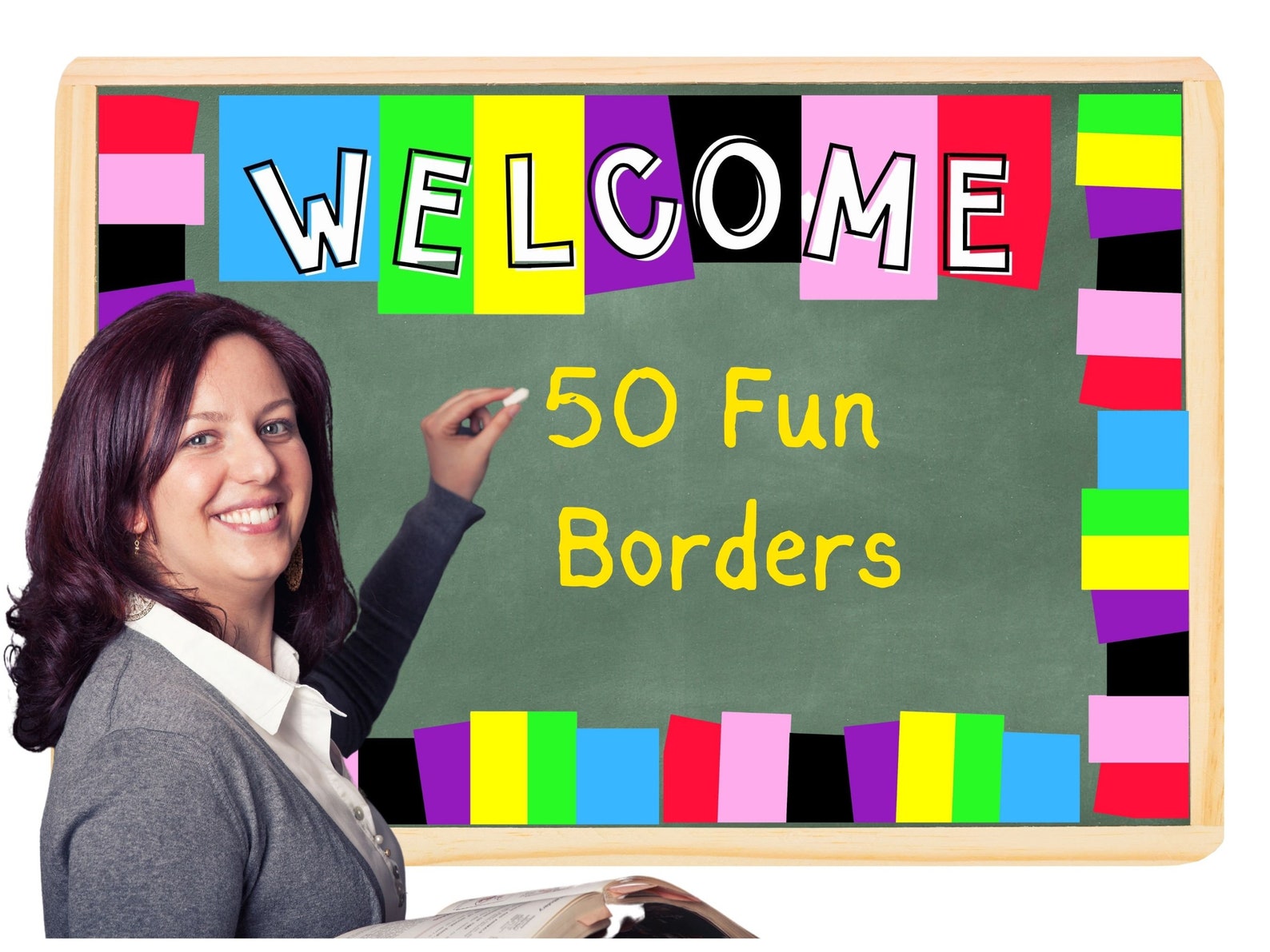 Back to School BORDERS | Bulletin Board Borders | Classroom Decorations ...