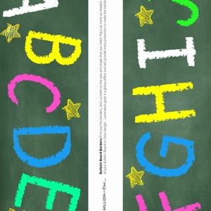 Back to School BORDERS | Bulletin Board Borders | Classroom Decorations ...