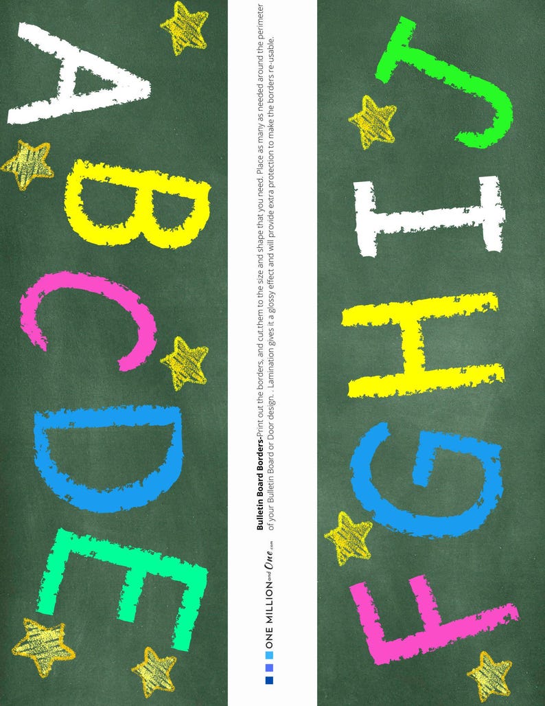 Back to School BORDERS | Bulletin Board Borders | Classroom Decorations ...