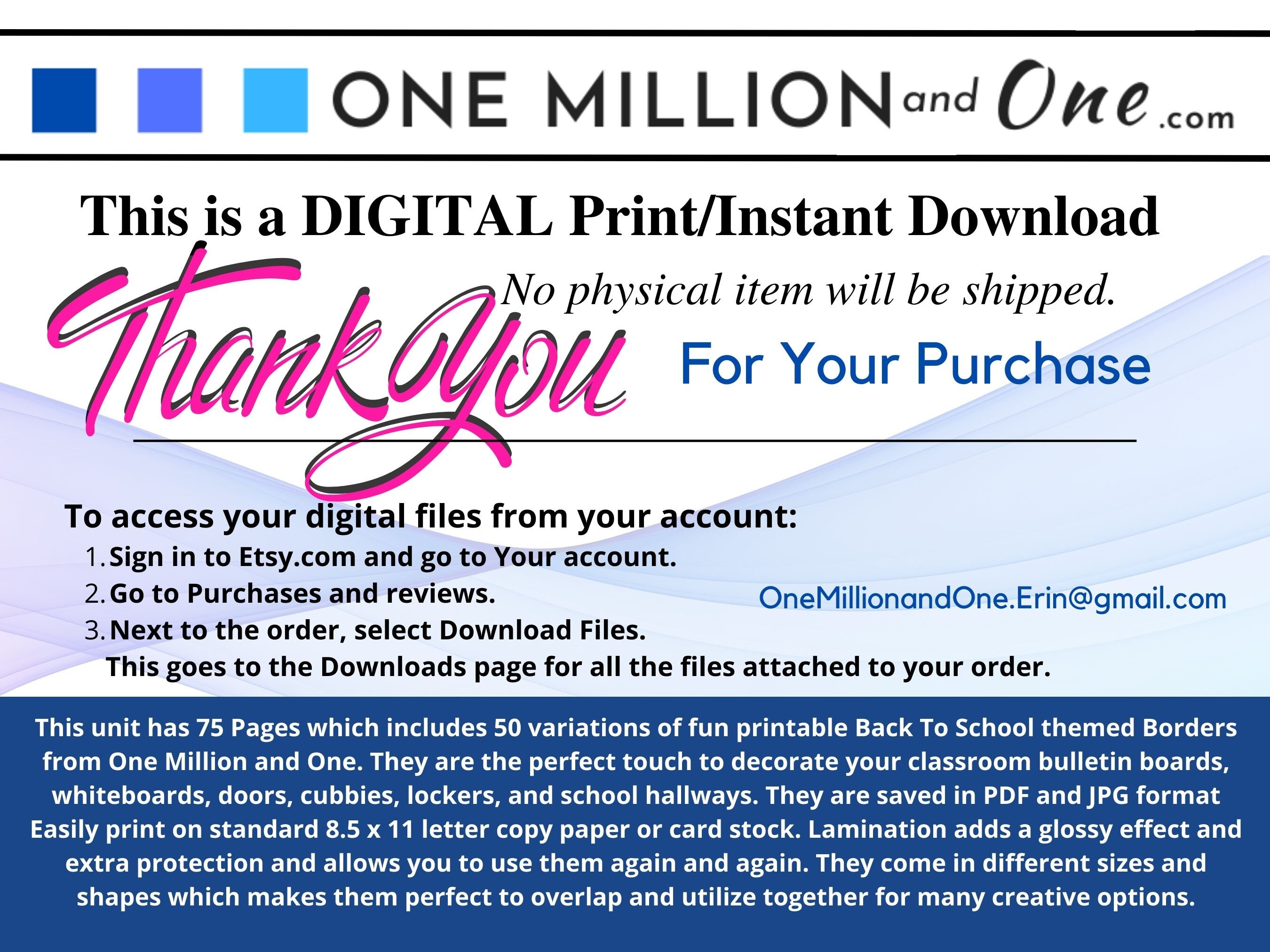 Back to School BORDERS | Bulletin Board Borders | Classroom Decorations ...