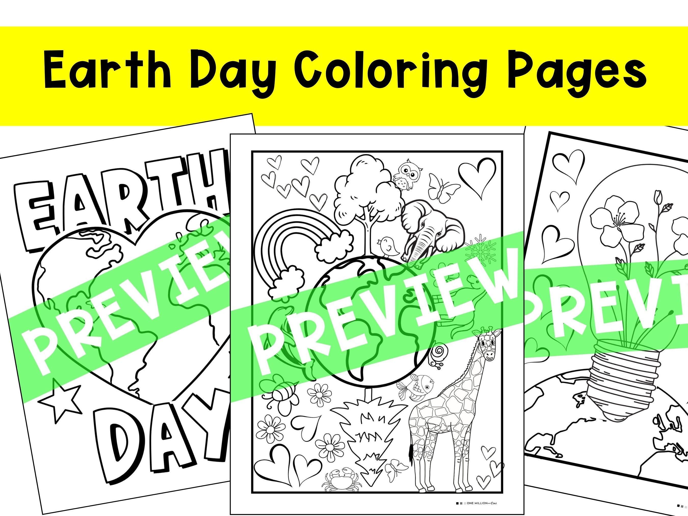 Earth Day Coloring Pages: Recycling Printables (20 Pages) (PDF Files ...