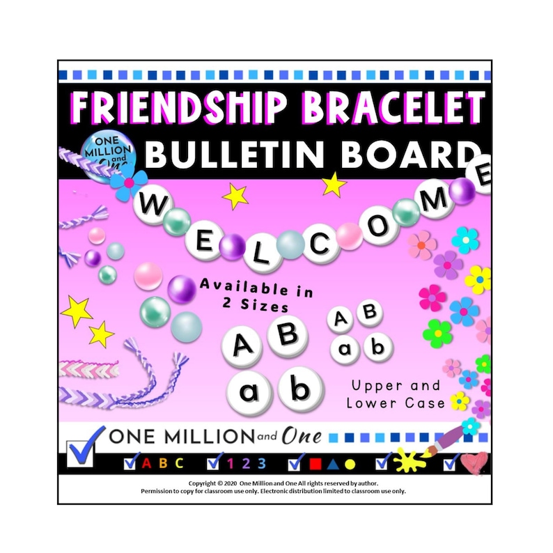 Friendship Bracelet Bulletin Board Set | Printable Classroom Decor ...
