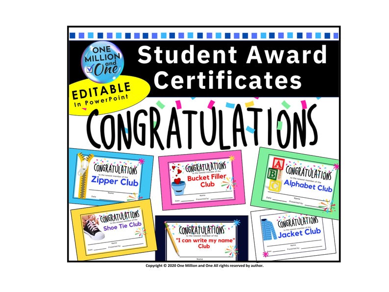 Student Award Certificates | Printable Reward Certificates for Kids ...