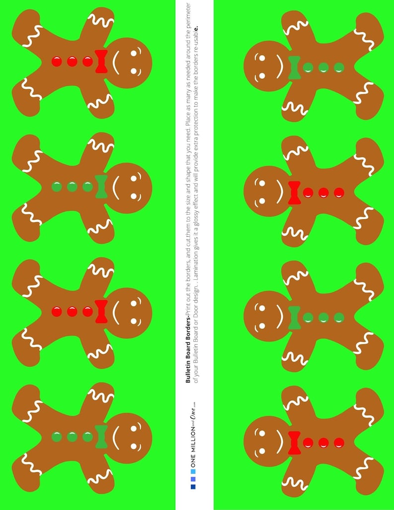 Winter BORDERS | Bulletin Board BORDER Set | Printable Set | Border ...