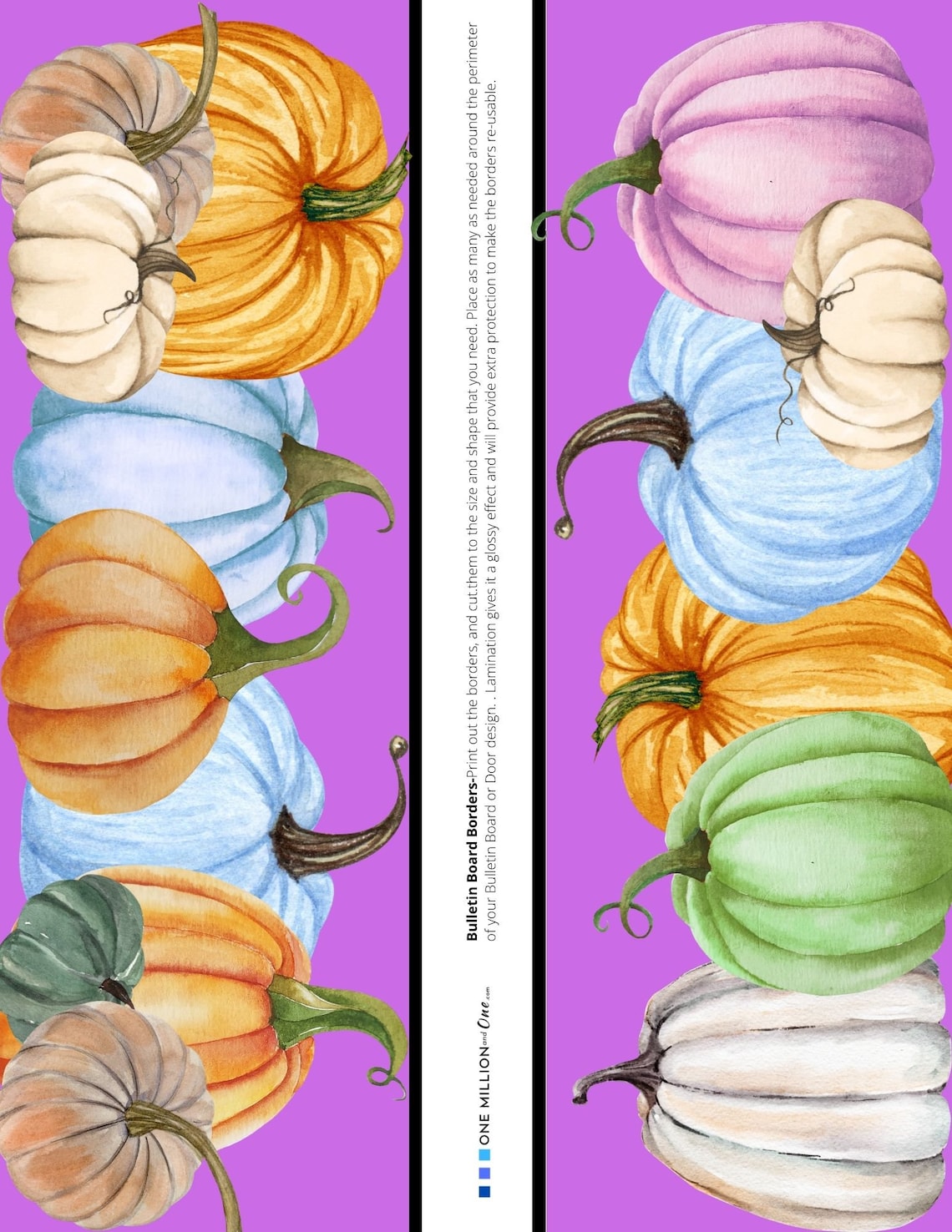 FALL BORDERS Bulletin Board Borders Printable Set 50 - Etsy