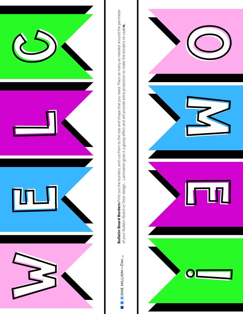 Back to School BORDERS | Bulletin Board Borders | Classroom Decorations ...